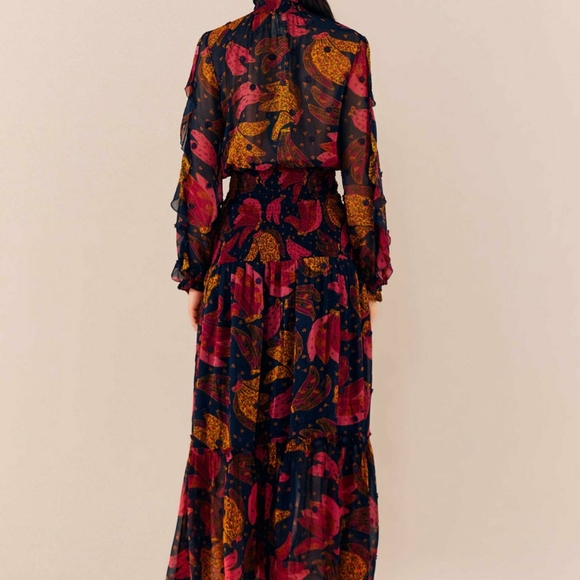 FARM Rio | Dresses | Farm Rio Patchwork Bananas High Neck Maxi | Poshmark